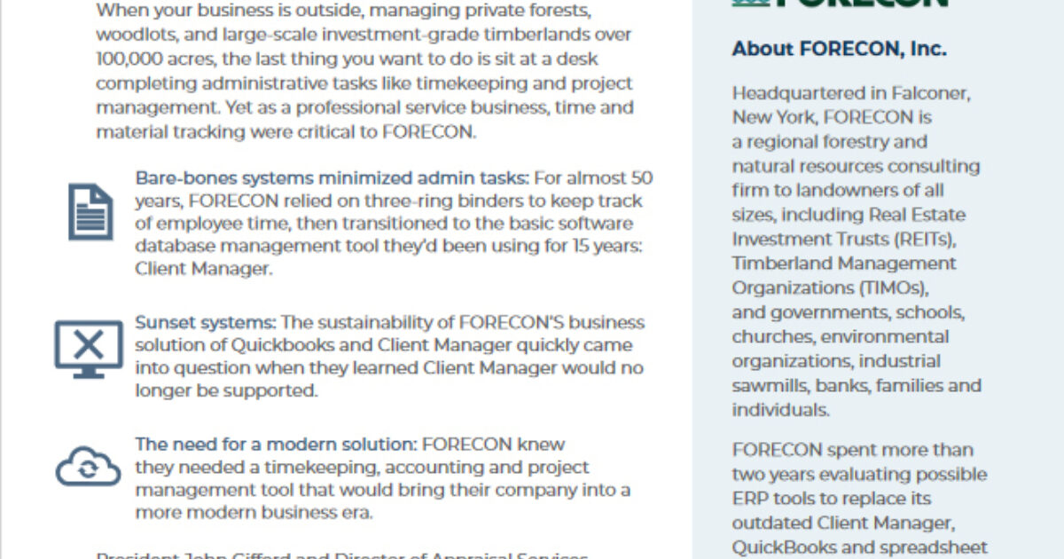FORECON Streamlines Operations and Gains Vital Insight… | FORECON Inc.